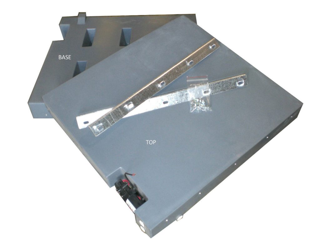 70LTR Slimline Under Tray Water Tank with Built in Pump & Mount Kit ...