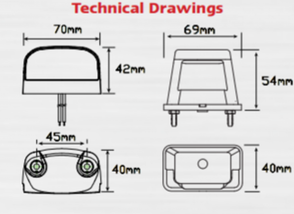 LED Number plate light and Alloy Mount plate suits all Trayback Utes ...